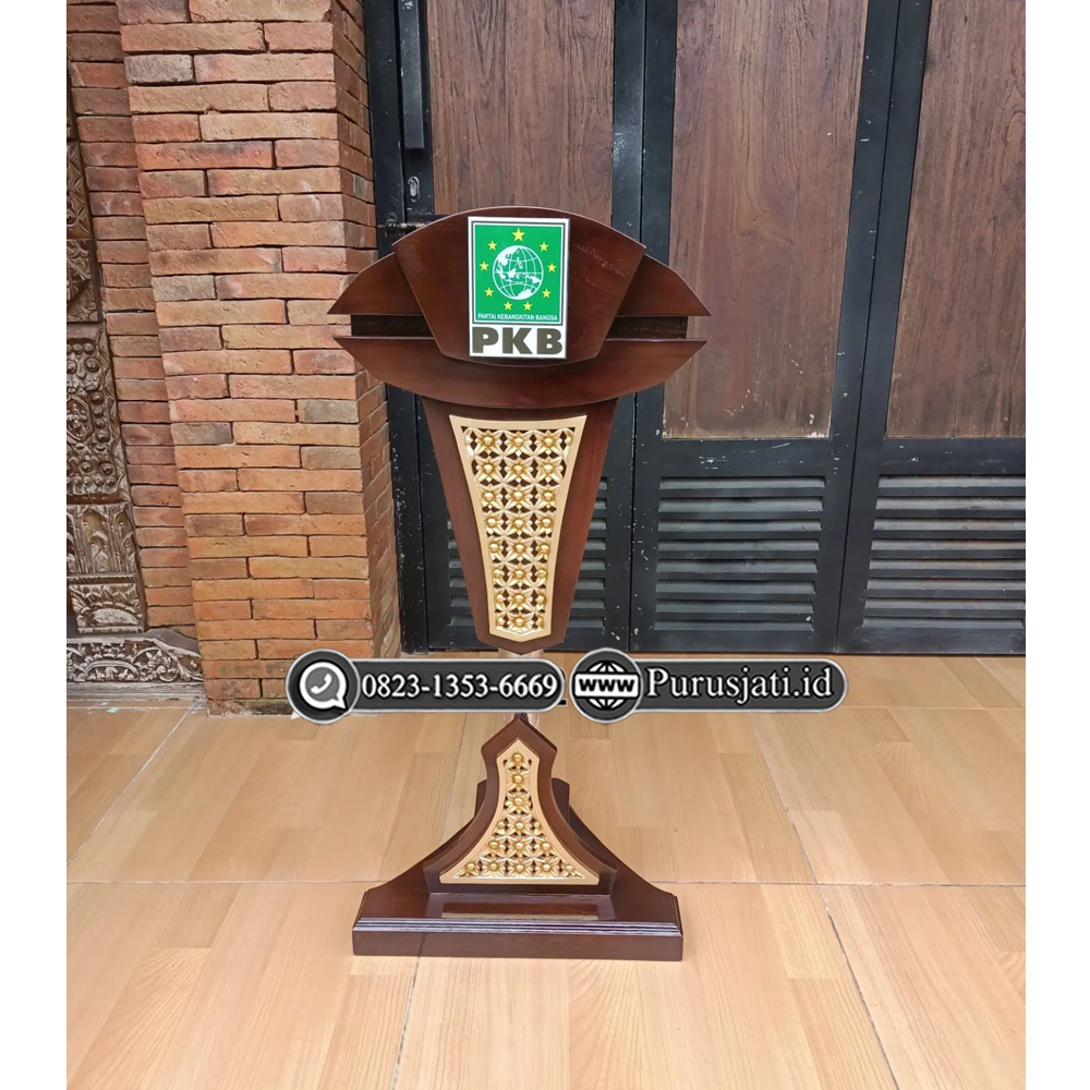 Podium Minimalis Kayu Jati Model Terbaru Harga Murah | Purusjati.id⚜️