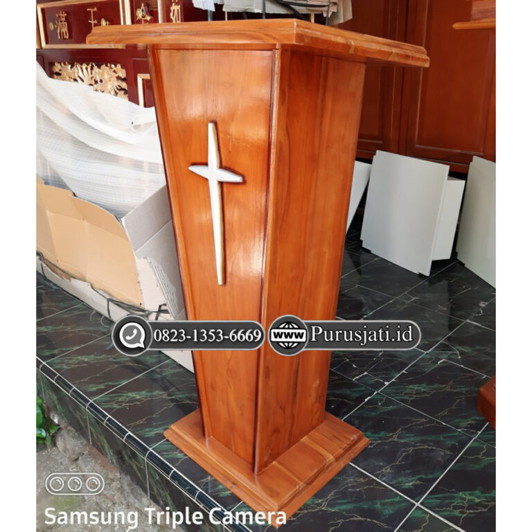 Mimbar Gereja Kristen Model Minimalis | Purusjati.id⚜️