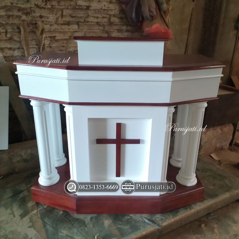 Mimbar Gereja Pentakosta Indonesia Model Minimalis | Purusjati.id⚜️